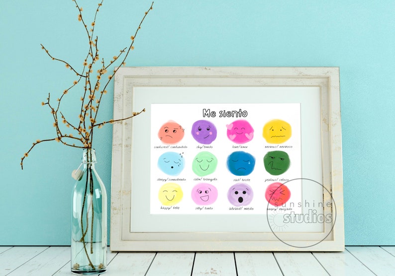 Me Siento Printable, Feelings Download, Poster, Classroom, Preschool ...