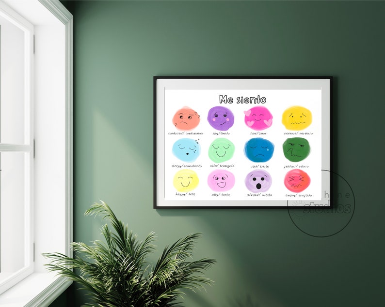 Me Siento Printable, Feelings Download, Poster, Classroom, Preschool ...