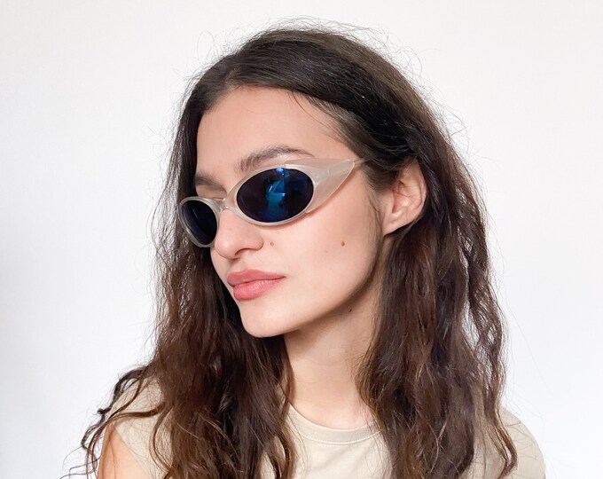 VINTAGE SUNGLASSES, 90s, Y2K, 00s - Vintage 90s Matrix Rave Sunglasses ...
