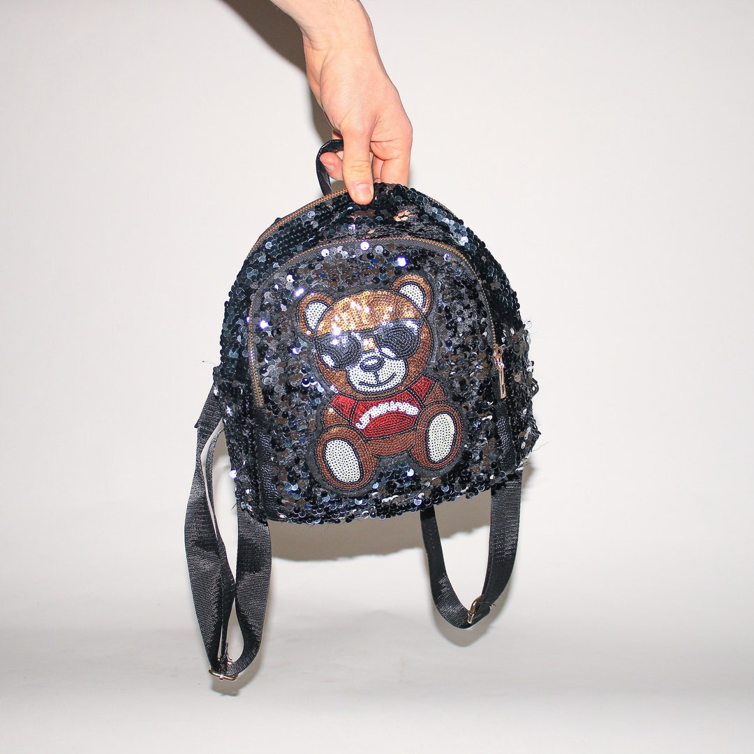 VINTAGE HANDBAG SHOULDERBAG, 90s, Y2K, 00s Vintage Y2K Shiny Teddybear ...