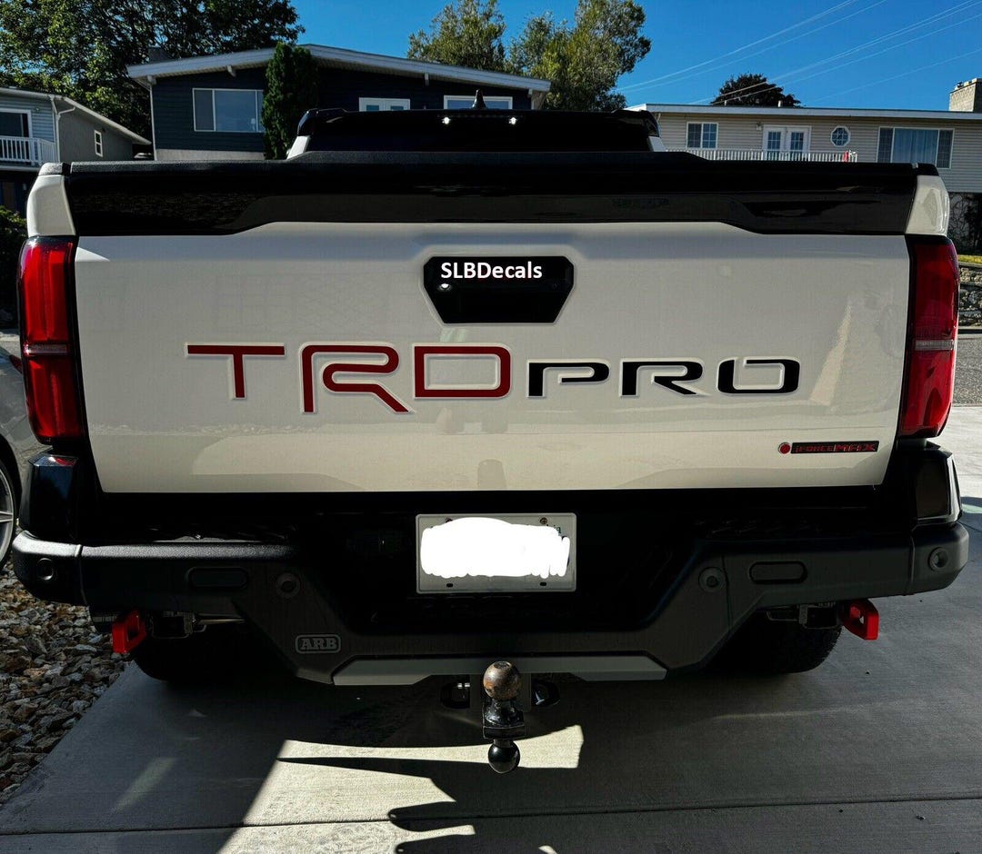 FITS Toyota Tacoma TRD PRO Tailgate Indent Decals 2024 2025 - Etsy