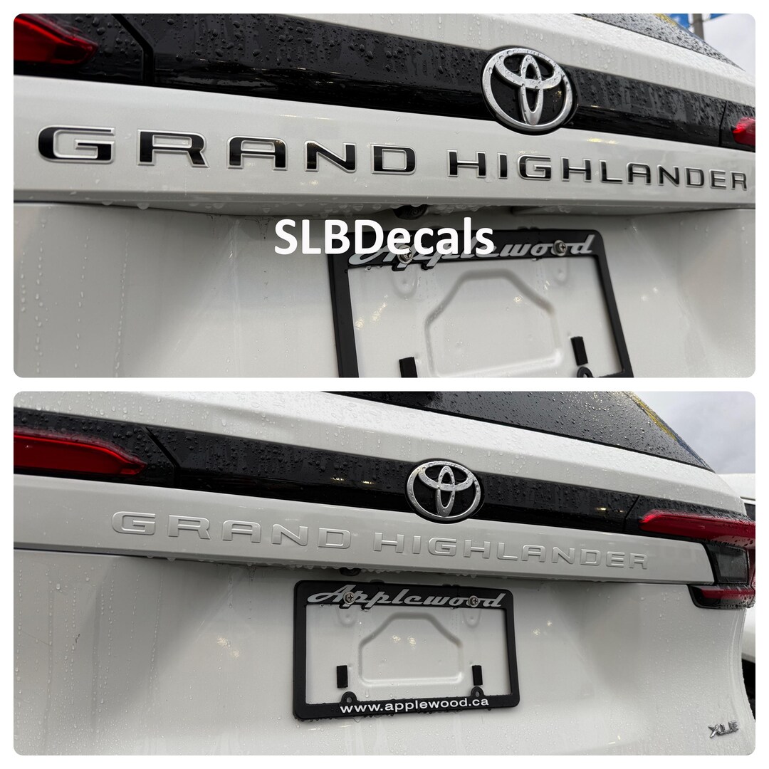 FITS Toyota Grand Highlander Emblem Decal 2024 2025 - Etsy