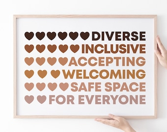 Classroom Inclusion Poster - Etsy