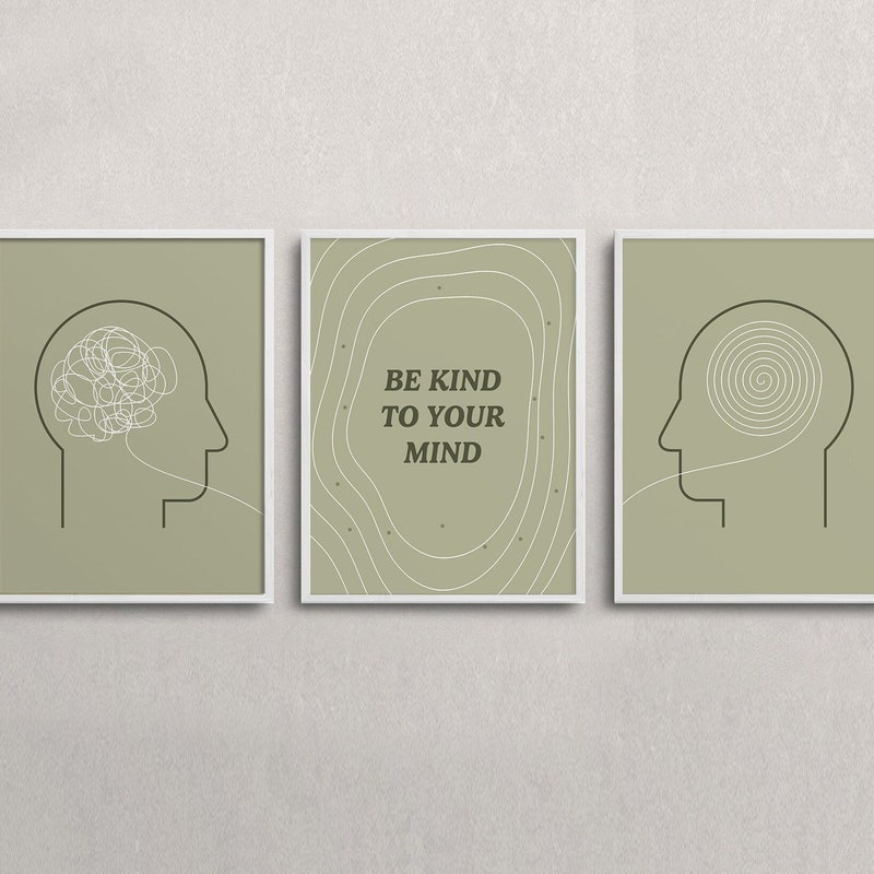 Brain Poster Mental Health - Etsy