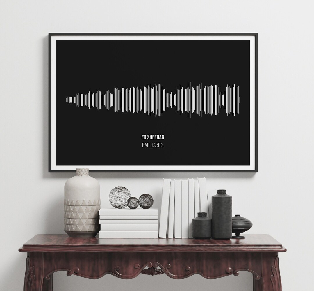 Personalised Soundwave Print, Sound Wave Printable, Personalised Voice ...