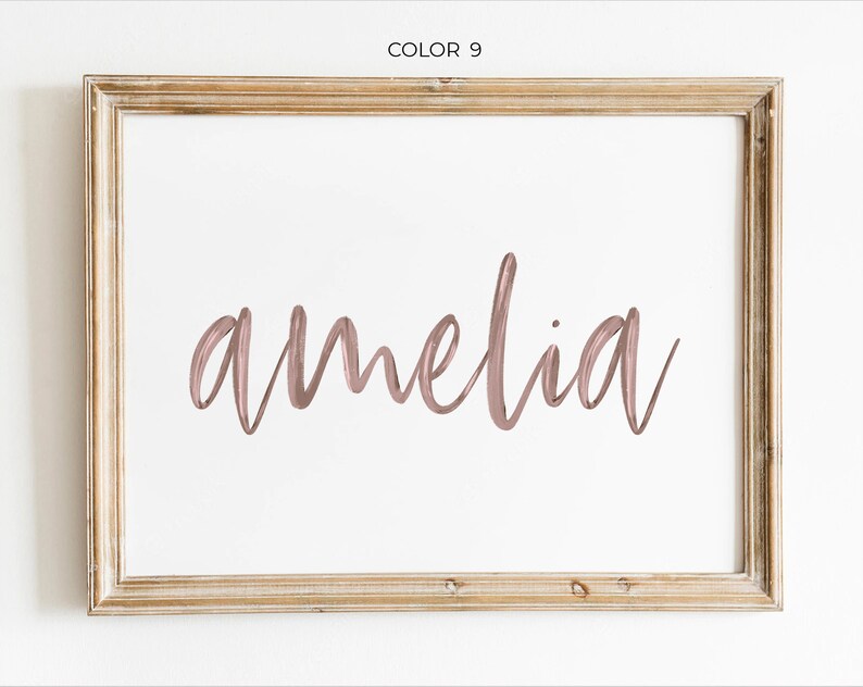 Custom Baby Name Printable Personalised Nursery Wall Art - Etsy