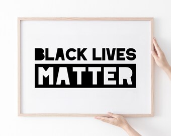 Black Lives Matter Poster - Etsy