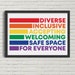 Diverse Inclusive Accepting Welcoming Safe Space for Everyone Classroom ...