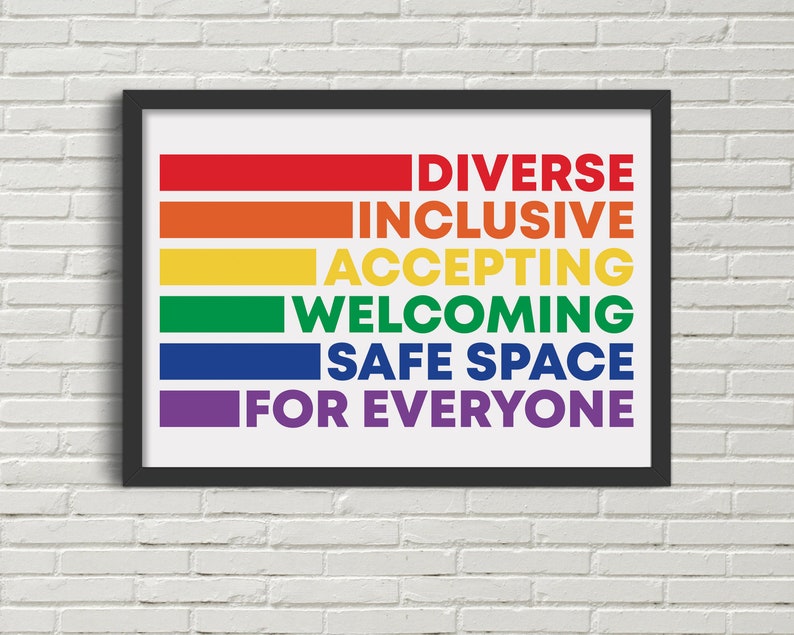 Inclusion Diversity Wall Art Printable Poster Classroom Office ...