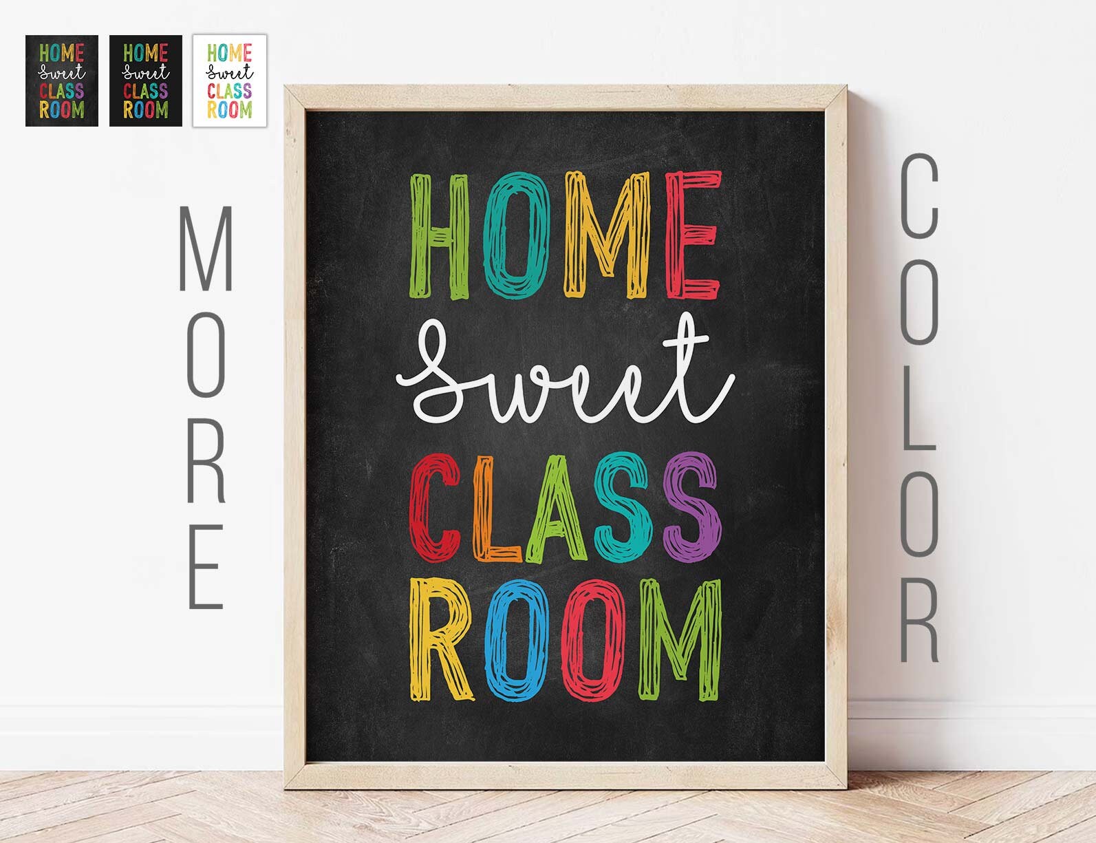 Home Sweet Classroom Posters House Sign Quote Rainbow - Etsy