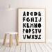 Alphabet Nursery Print, Black & White Alphabet Print, Boys Bedroom ...