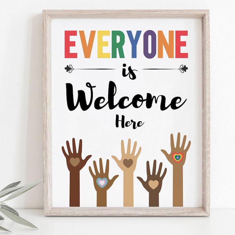 Everyone is Welcome - Etsy