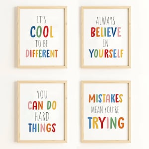 Classroom Posters Kids Positive Affirmation, Educational Poster, Kids ...