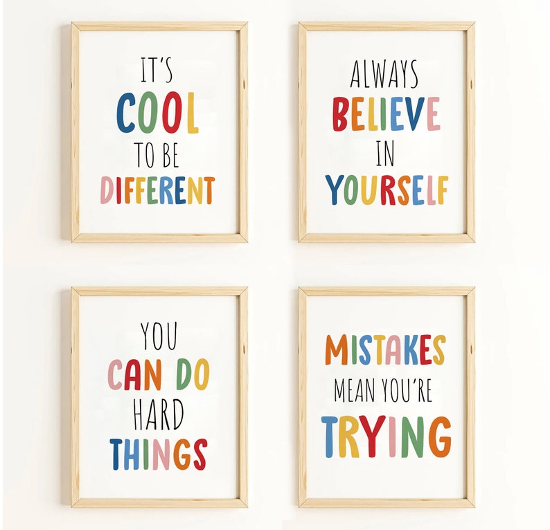 Classroom Posters Kids Positive Affirmation, Educational Poster, Kids ...