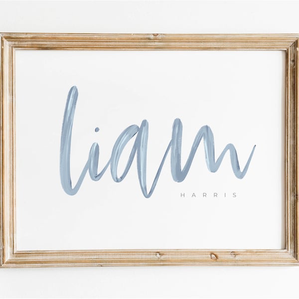 Printable Customize Name Wall Art - Etsy