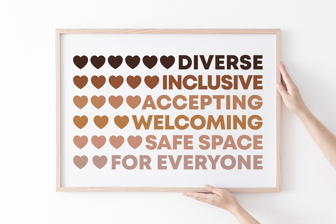 Diverse Inclusive Accepting Welcoming Safe Space for Everyone ...