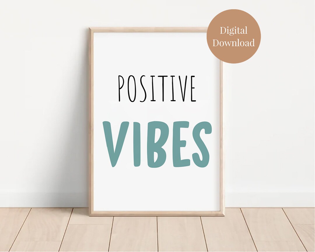 Positive Vibes Classroom Posters, Positive Educational Print ...
