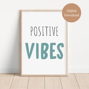 Positive Vibes Classroom Posters, Positive Educational Print ...