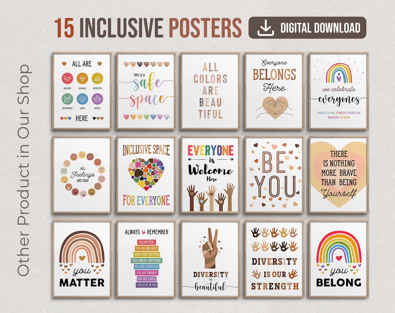 Diverse Inclusive Safe Space for Everyone Rainbow Diversity - Etsy