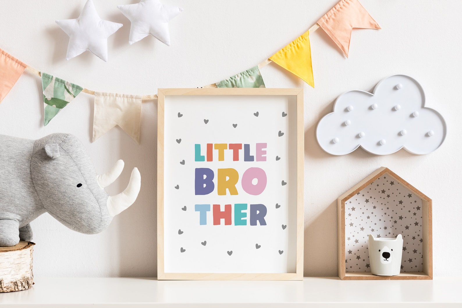 Big Sister Little Brother Wall Art Brother and Sister Room - Etsy