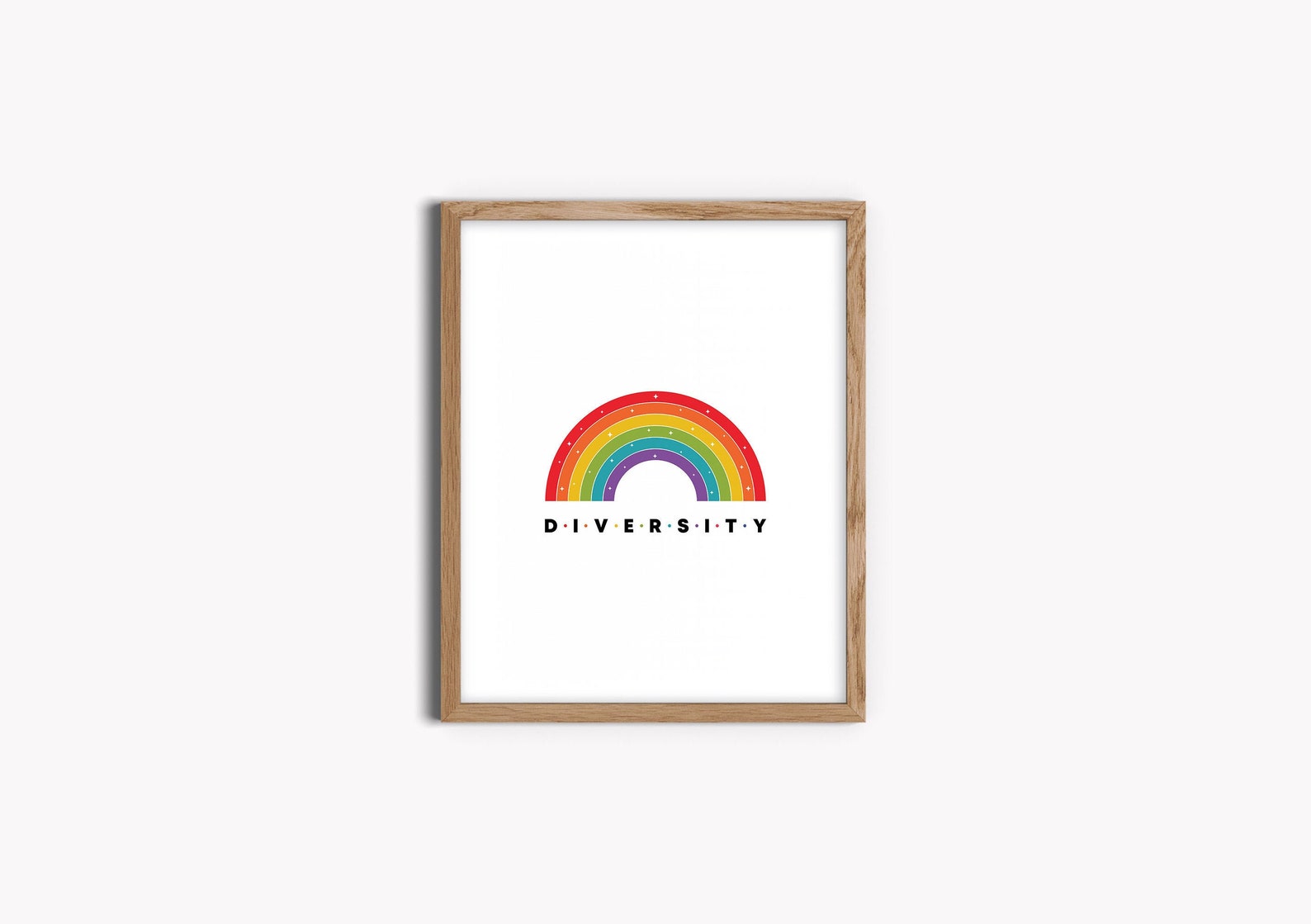 Diversity Quote Diverse Inclusive Safe Space for Everyone Rainbow LGBTQ ...