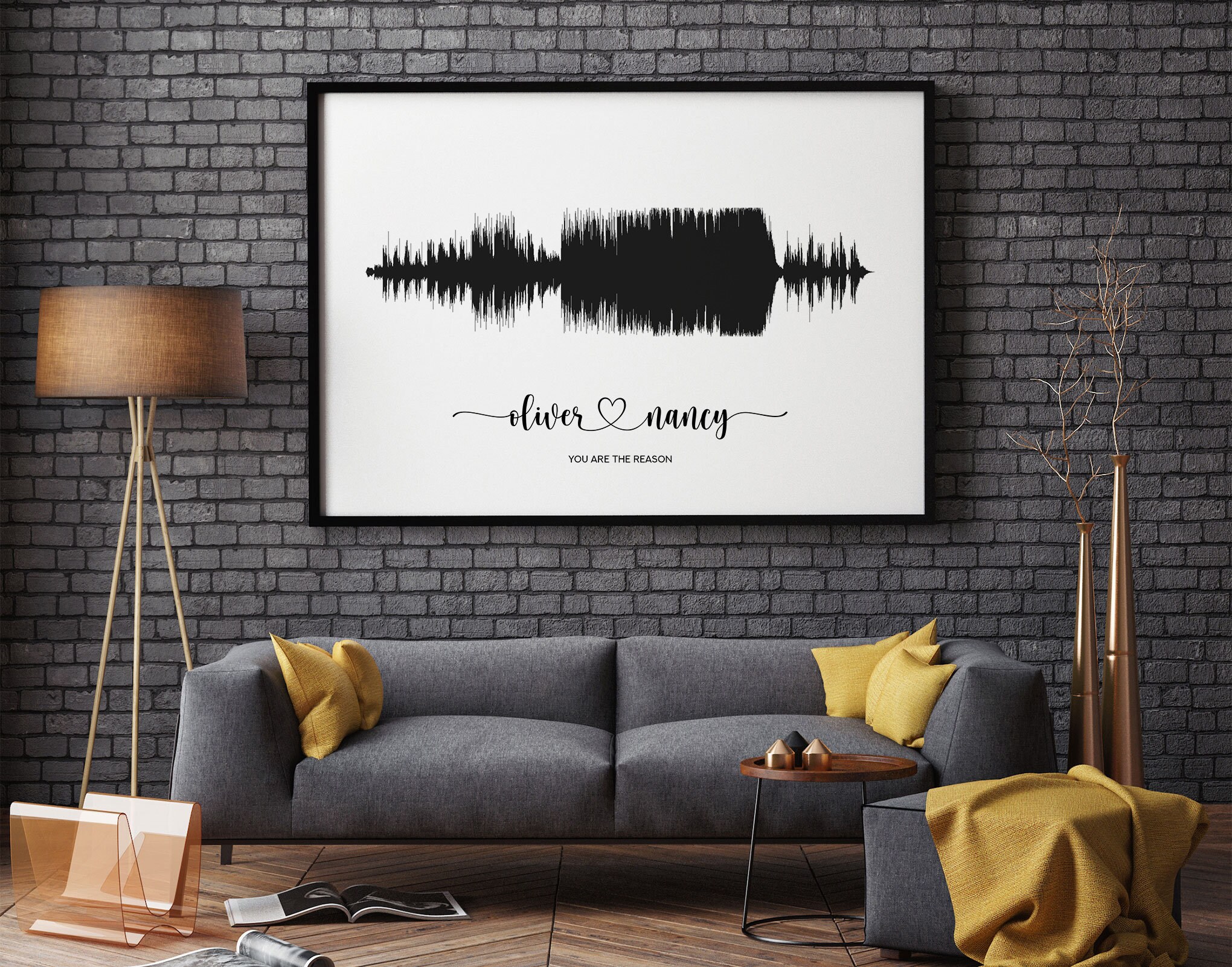 Custom Sound Wave Printable Personalized Voice Art - Etsy
