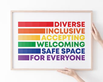 Lgbt Safe Space Poster - Etsy