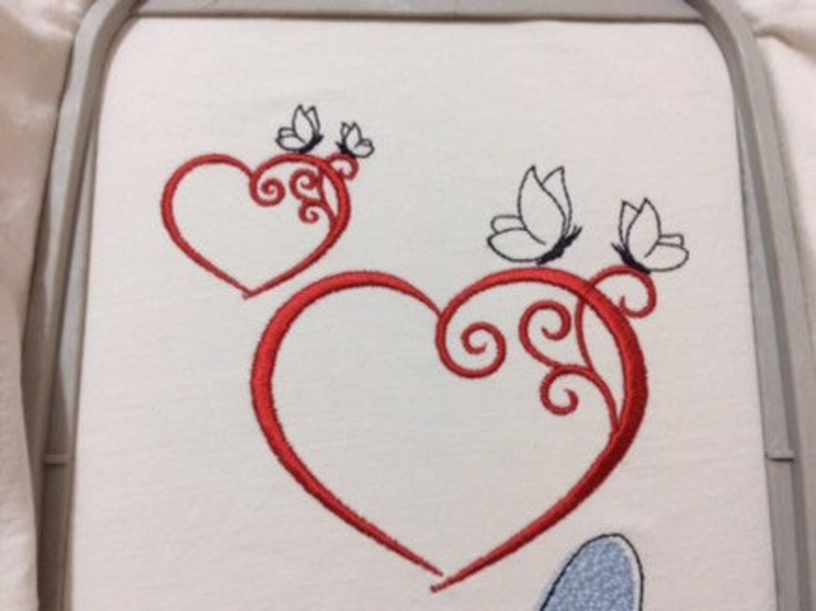 Heart Embroidery Design Love Butterfly Embroidery Designs Wedding ...