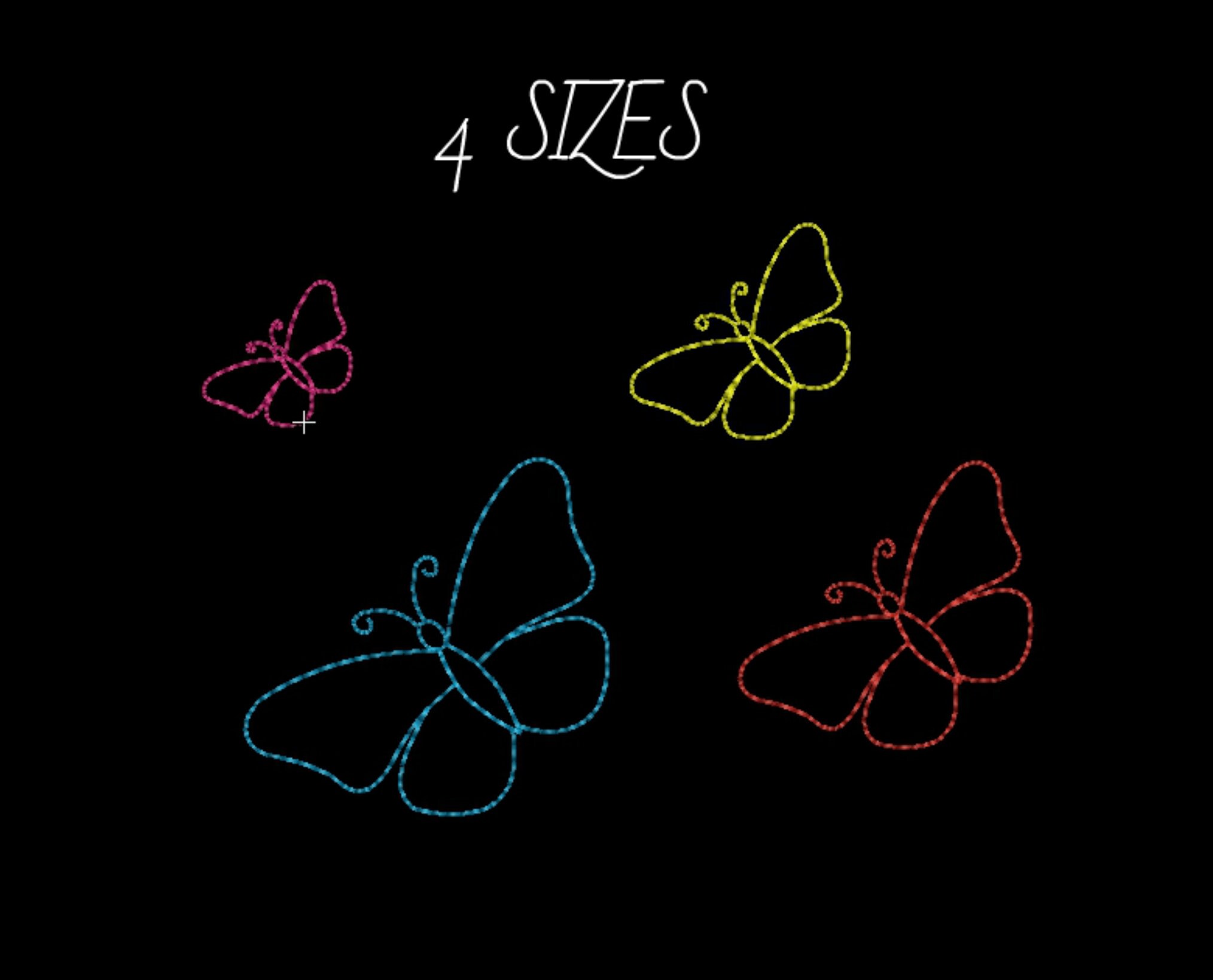 Butterfly Embroidery Designs Mini Butterflies Machine Embroidery Design ...