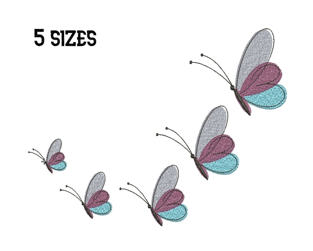 Butterfly Embroidery Designs Color Butterfly Machine Embroidery Design ...