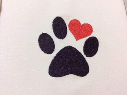 Pet Paw Embroidery Design Dog Paws Embroidery Designs - Etsy