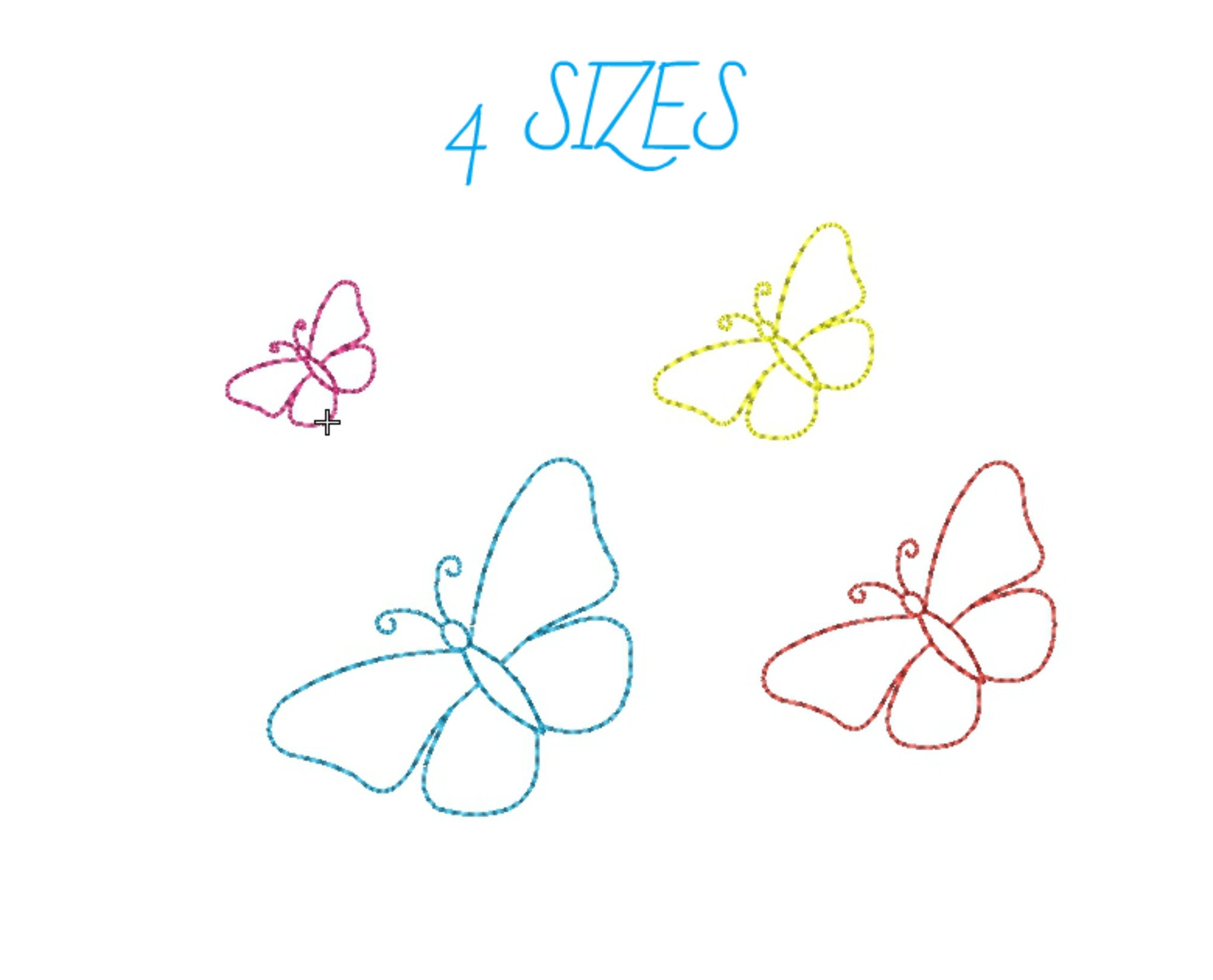Butterfly Embroidery Designs Mini Butterflies Machine Embroidery Design ...