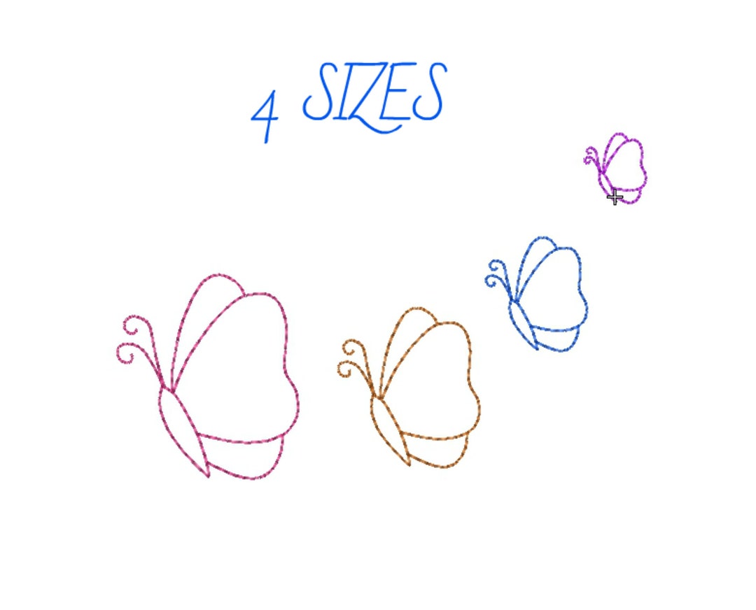 Butterfly Embroidery Designs Mini Butterflies Machine Embroidery Design ...