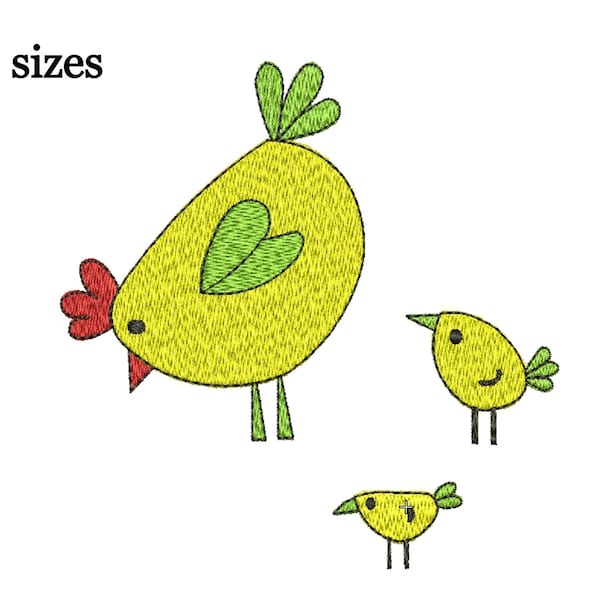 Hen Embroidery - Etsy