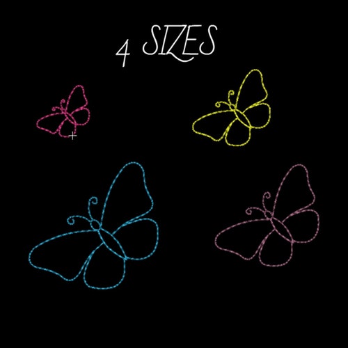 Set Mini Butterflies Embroidery Designs Mini Butterfly Machine - Etsy