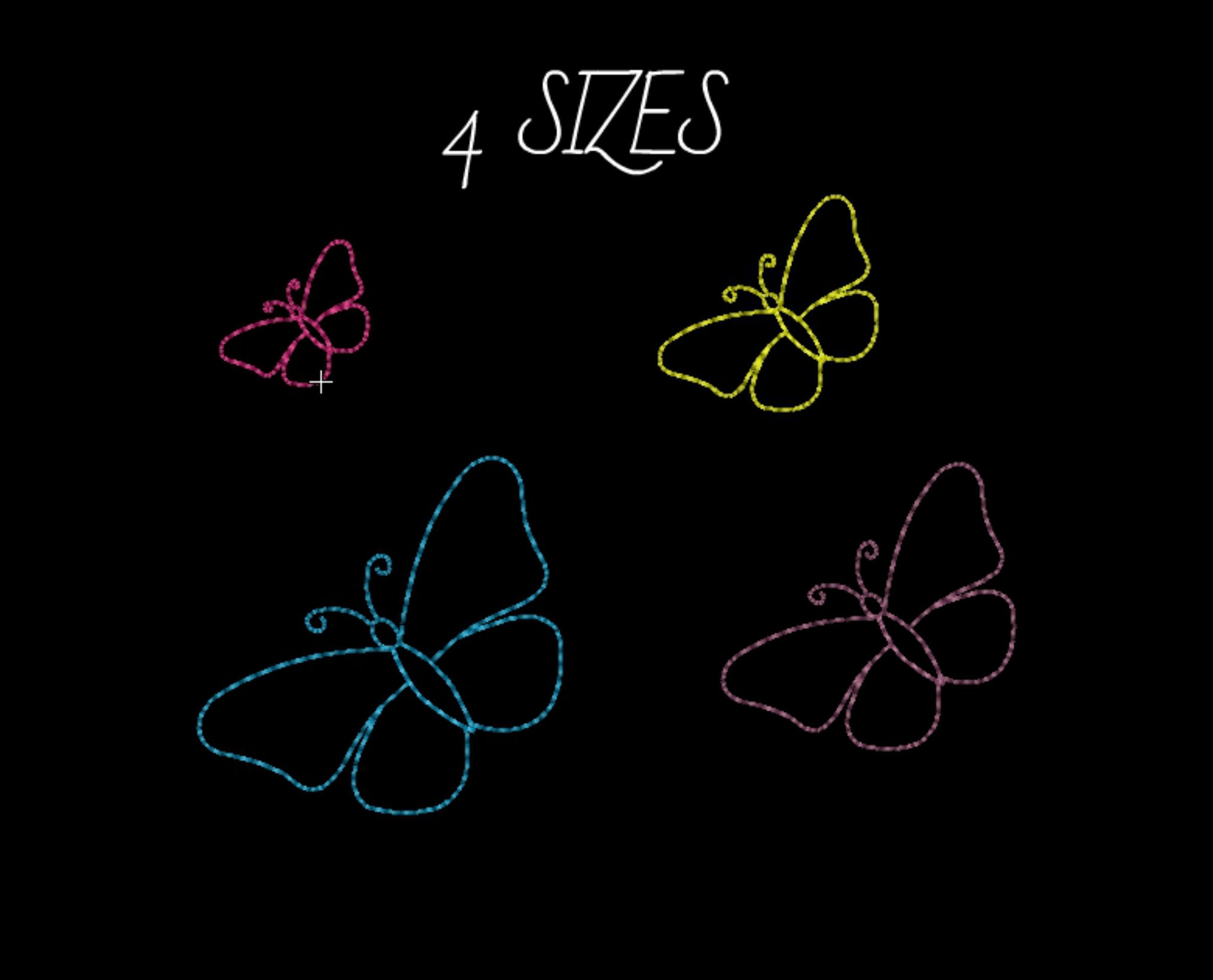 Butterfly Embroidery Designs Mini Butterflies Machine Embroidery Design ...