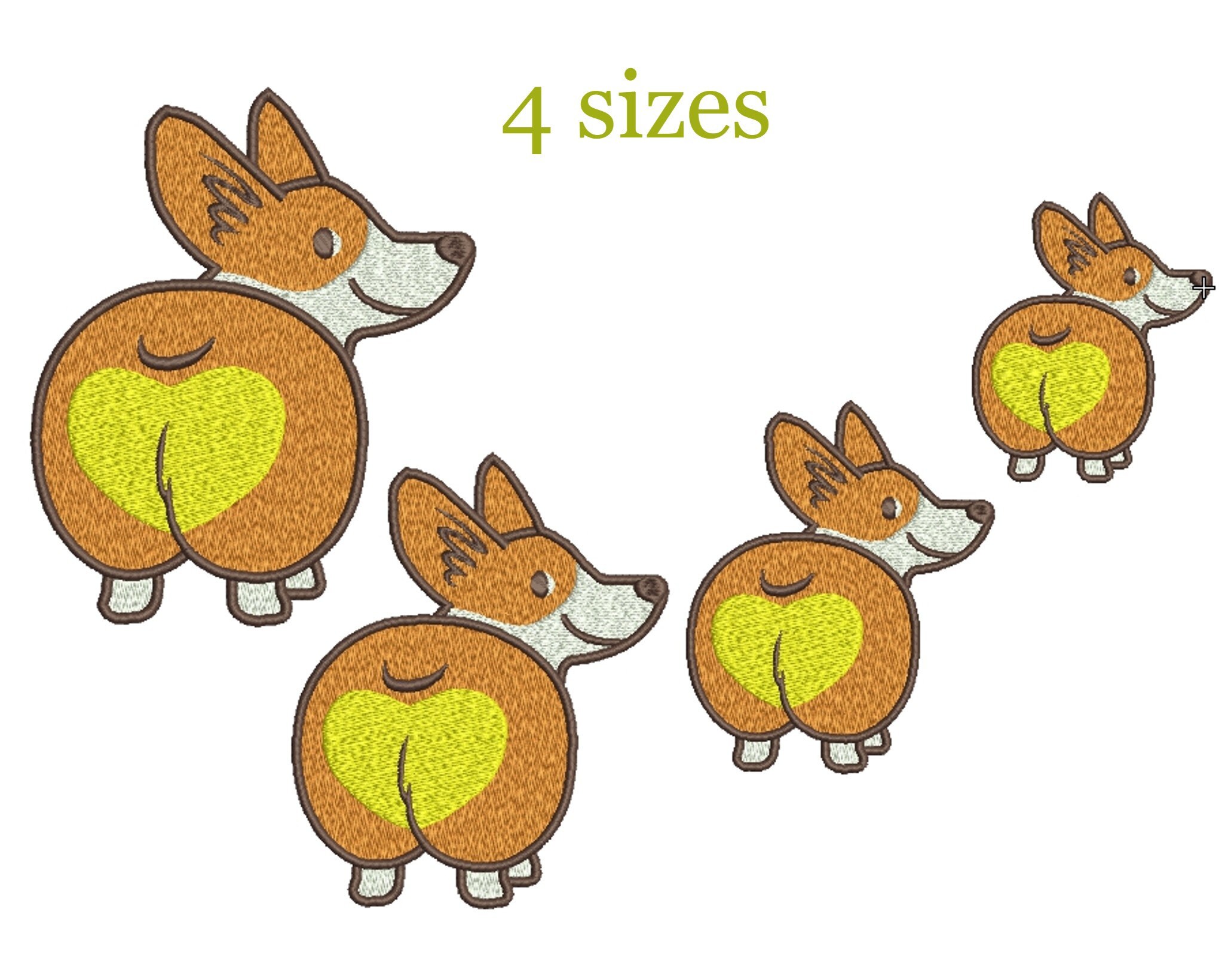 Corgi Dog Embroidery Design - Etsy