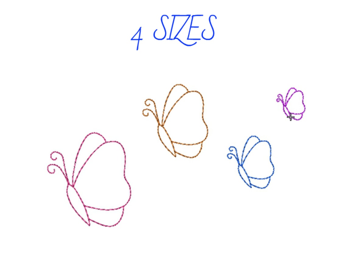 Butterfly Embroidery Designs Mini Butterflies Machine Embroidery Design ...