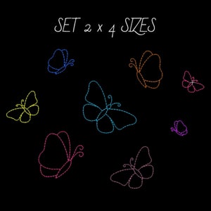 Set Mini Butterflies Embroidery Designs Mini Butterfly Machine ...