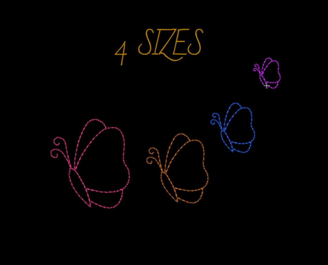 Butterfly Embroidery Designs Mini Butterflies Machine Embroidery Design ...