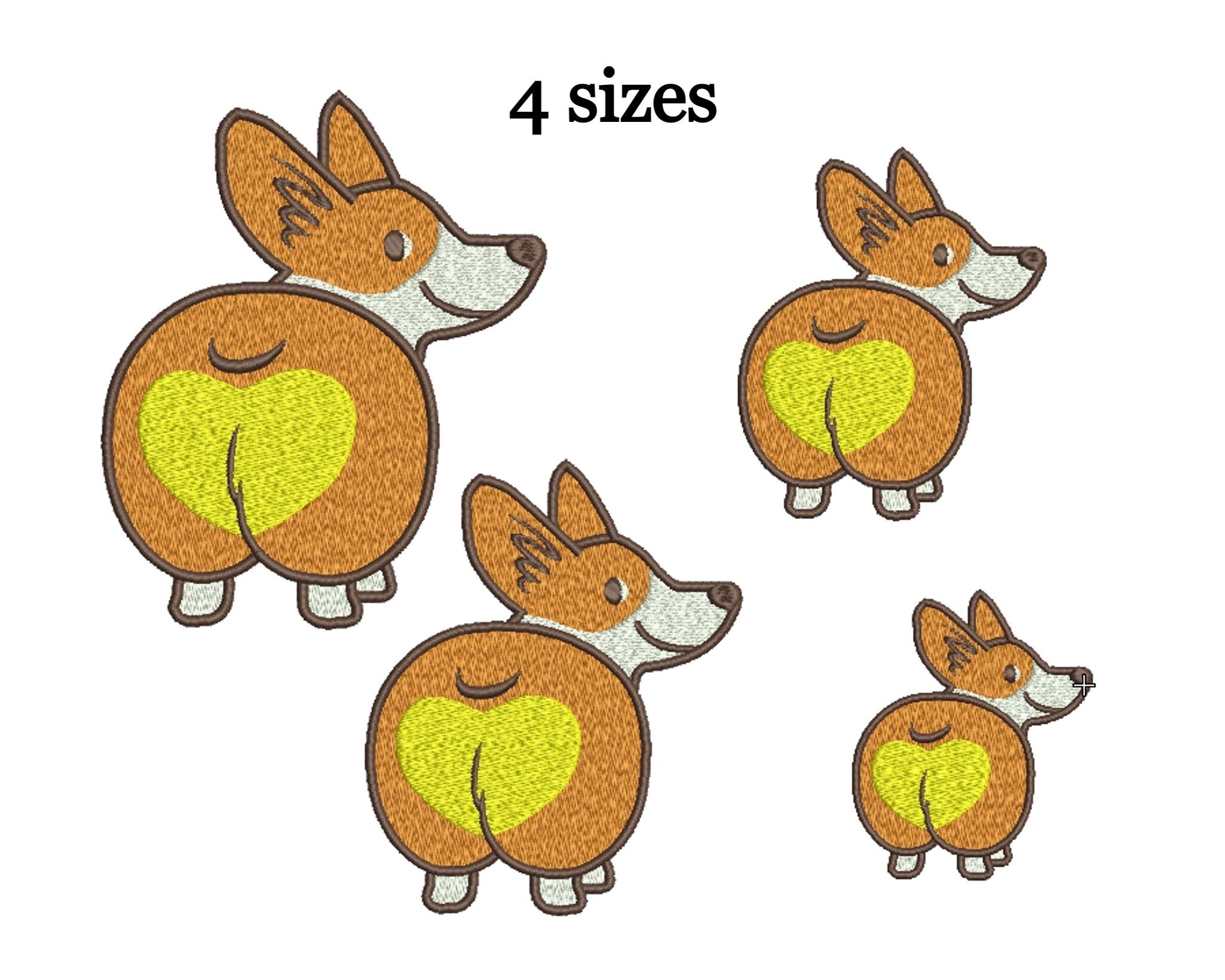 Corgi Dog Embroidery Design - Etsy