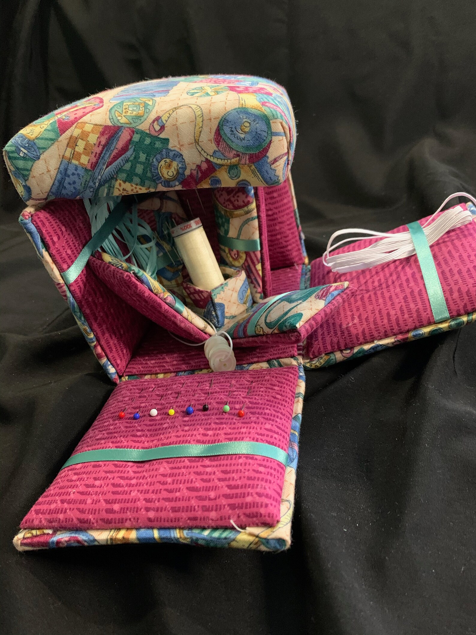 Fabric Covered Sewing Box / Kit - Etsy