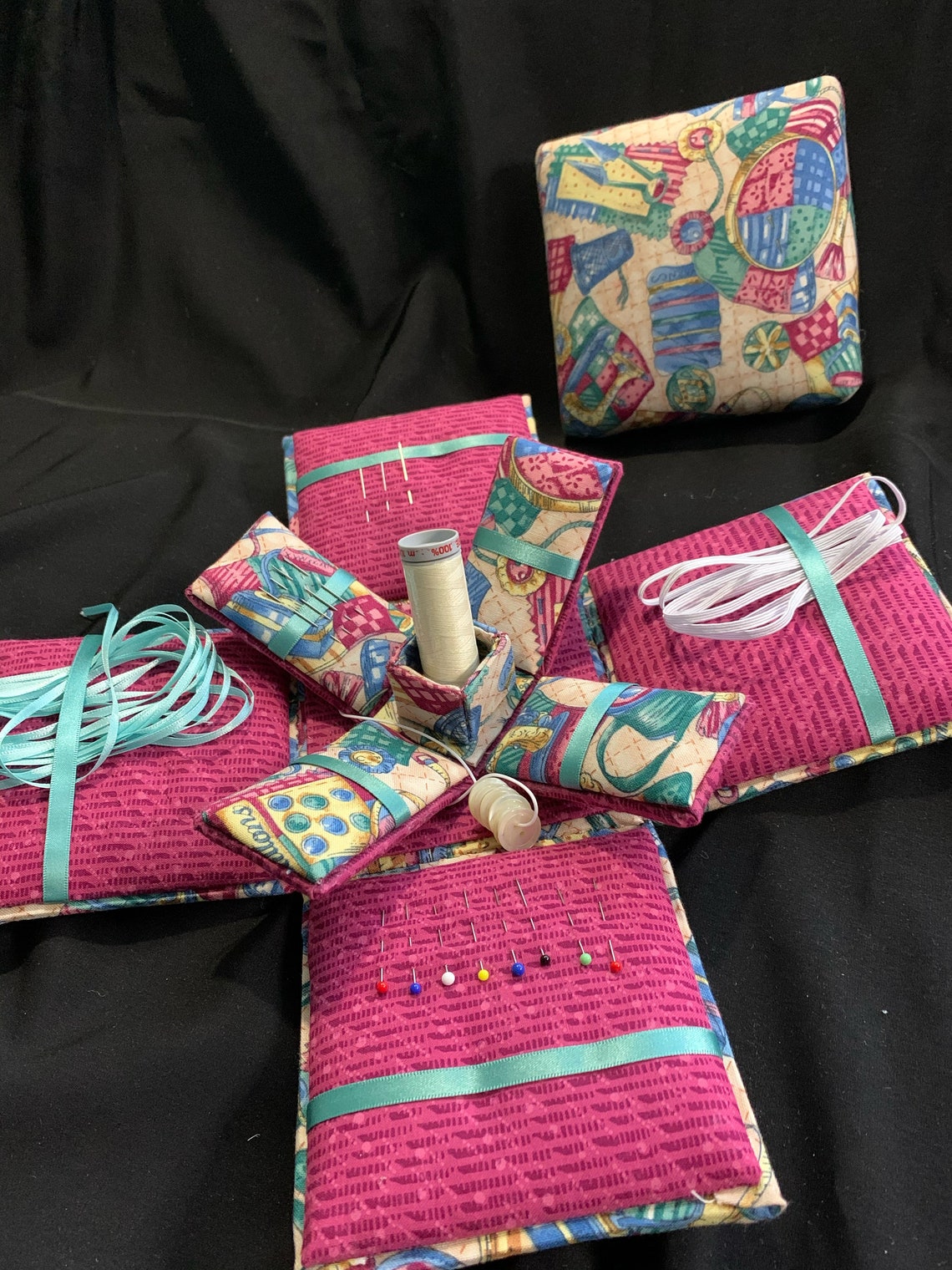 Fabric Covered Sewing Box / Kit - Etsy