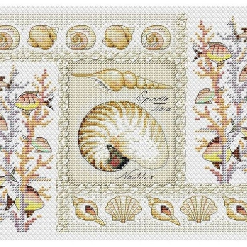 Ocean Sampler Cross Stitch Pattern PDF Instant Download - Etsy