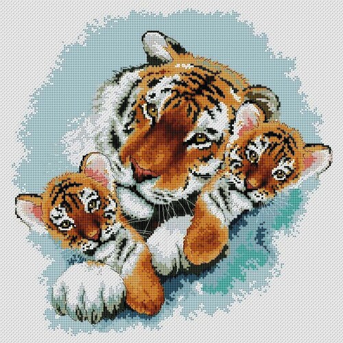 White Tiger Cross Stitch Pattern Wild Animals Cross Stitch - Etsy