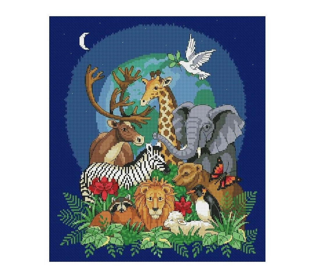 African Animals Cross Stitch Pattern PDF | Wild Animals Cross Stitch ...