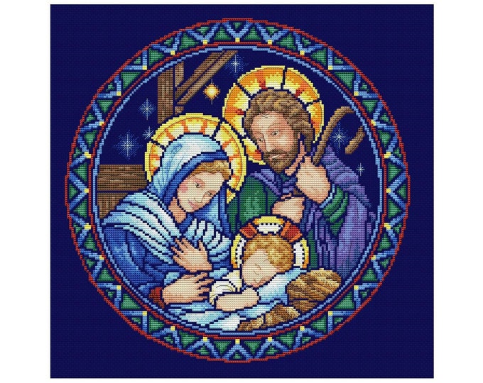 Holy Family Cross Stitch Pattern Religious Cross Stitch - Etsy