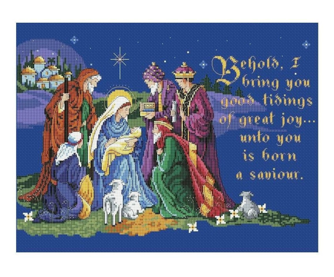 Religious Cross Stitch Pattern | Holy Family Cross Stitch | Instant ...