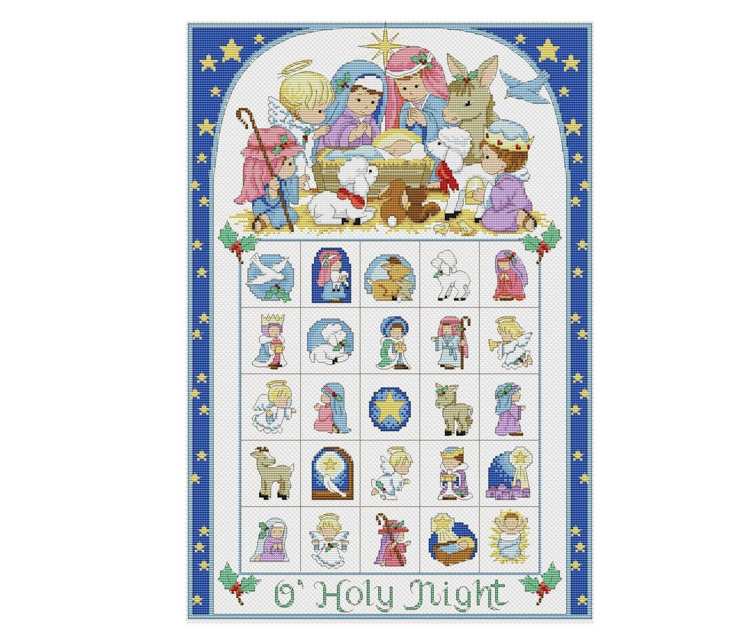 Calendar Cross Stitch Pattern | Christmas Cross Stitch Pattern | PDF ...