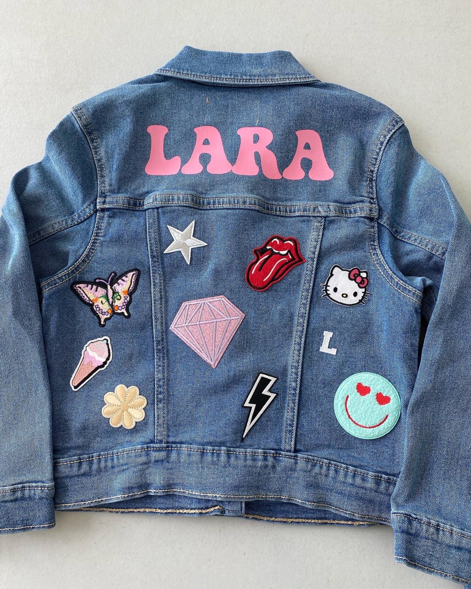 Custom Jean Jacket With Patches and Name - Etsy